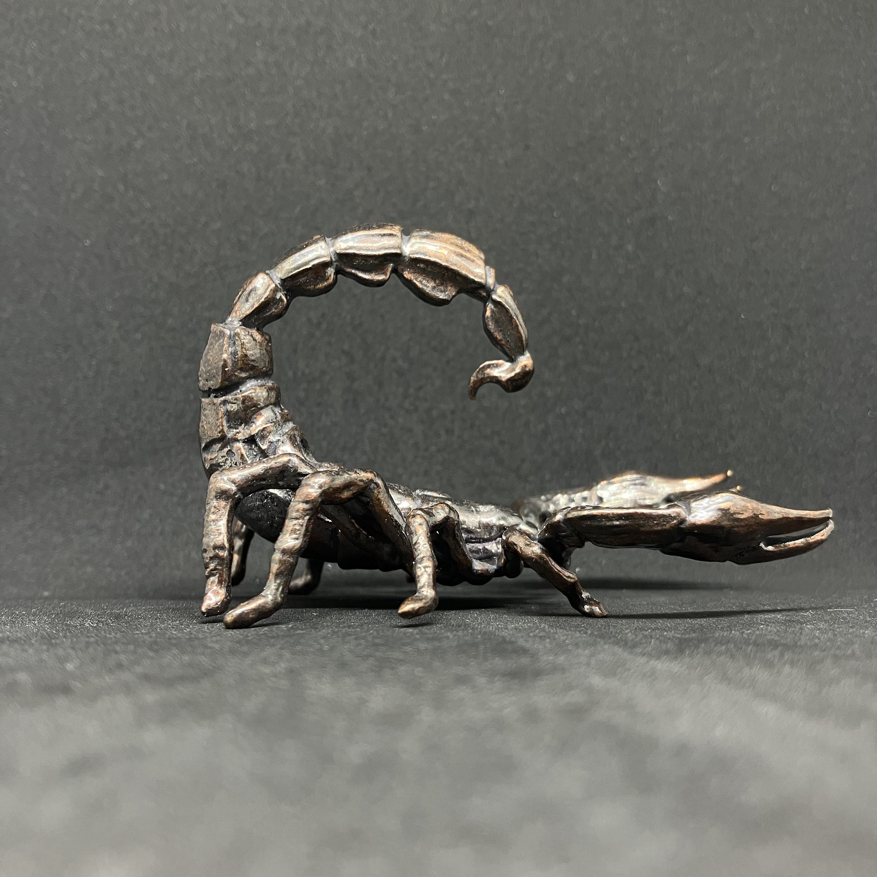 Scorpion Bronze Figurine, Solid Bronze Statue, Scorpion Statue, Reptile ...