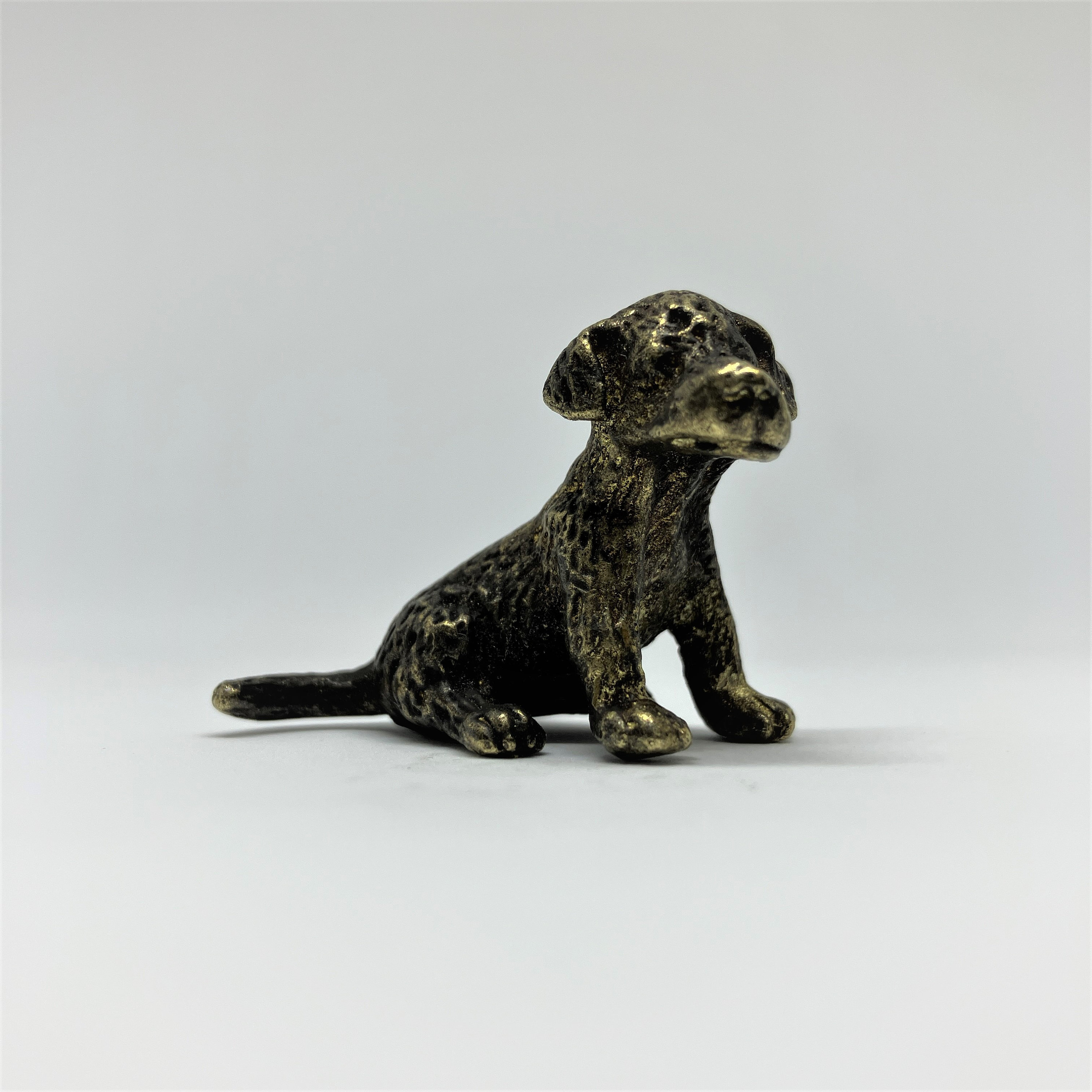Bronze Dog Sculpture Bronze Dog Figurine Cast Animal Art - Etsy