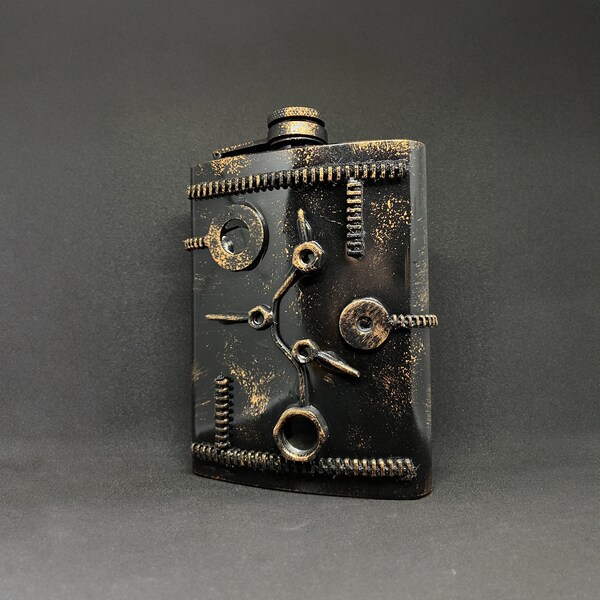 Steampunk Flask - Etsy