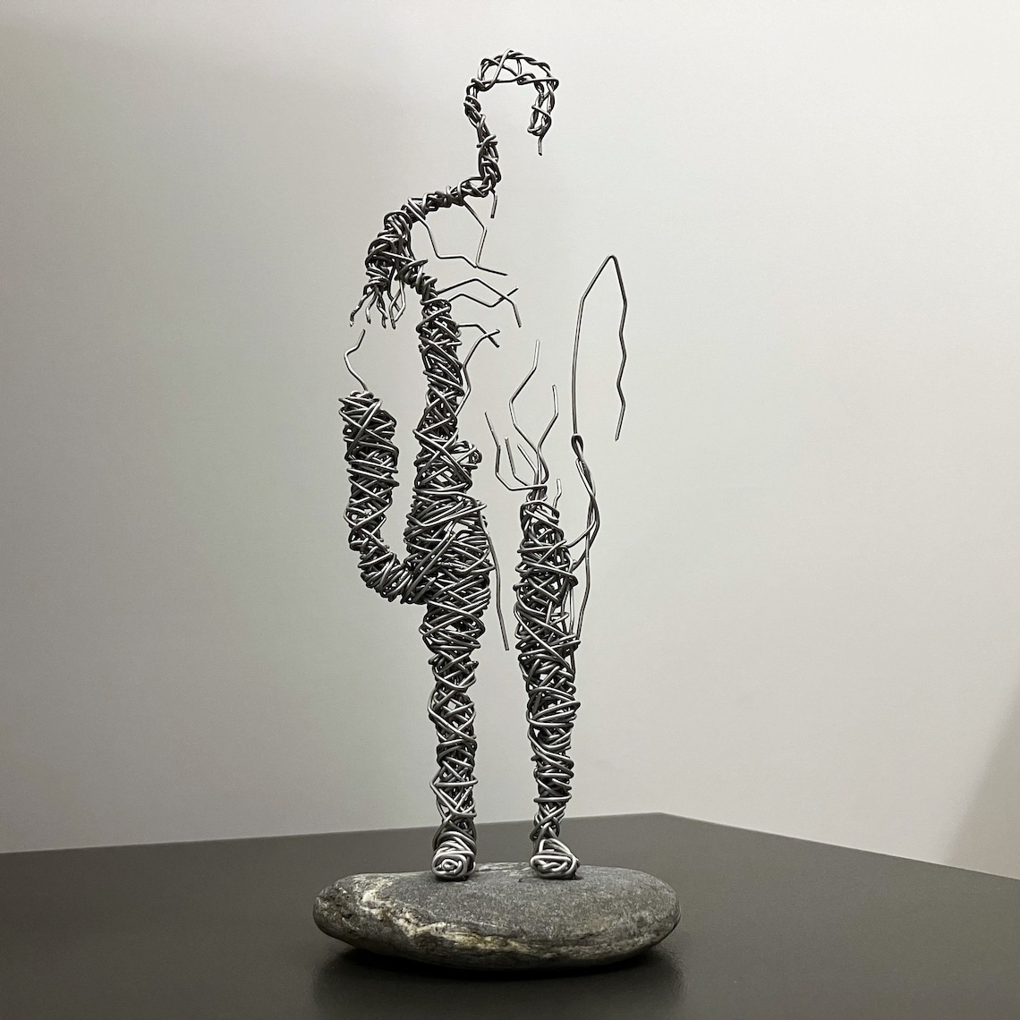 The Man Wire Sculpture, Wire Human Figure, 3d Metal Wire Art Statue ...