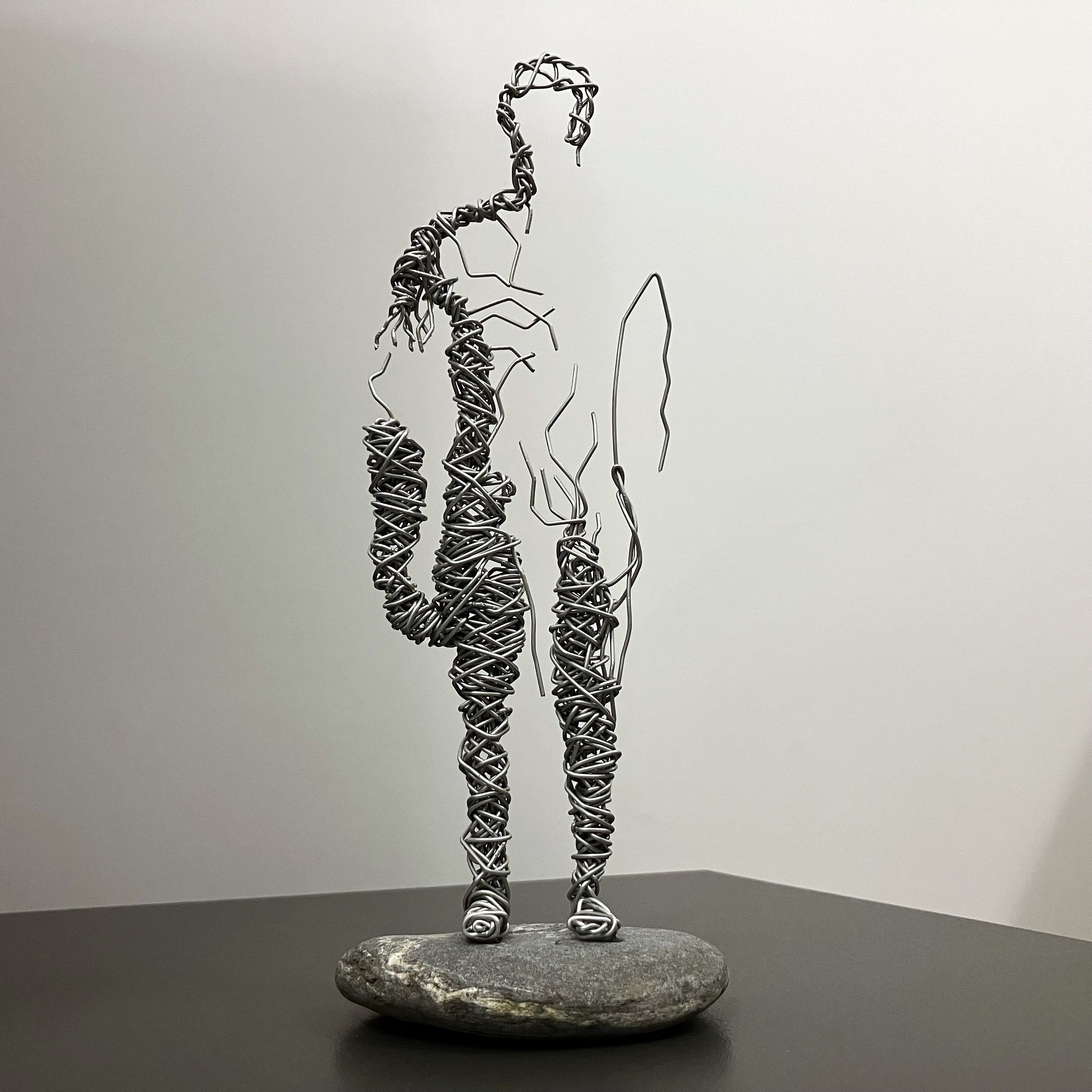 The Man Wire Sculpture, Wire Human Figure, 3d Metal Wire Art Statue ...