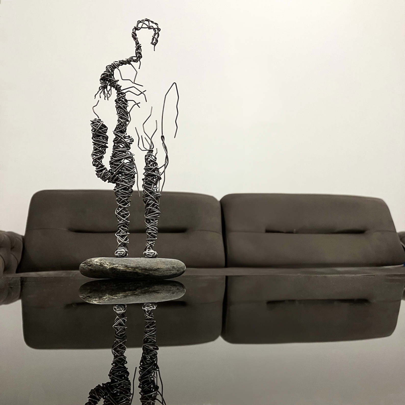 The Man Wire Sculpture, Wire Human Figure, 3d Metal Wire Art Statue ...