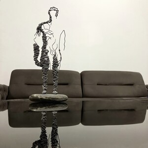 The Man Wire Sculpture, Wire Human Figure, 3d Metal Wire Art Statue ...