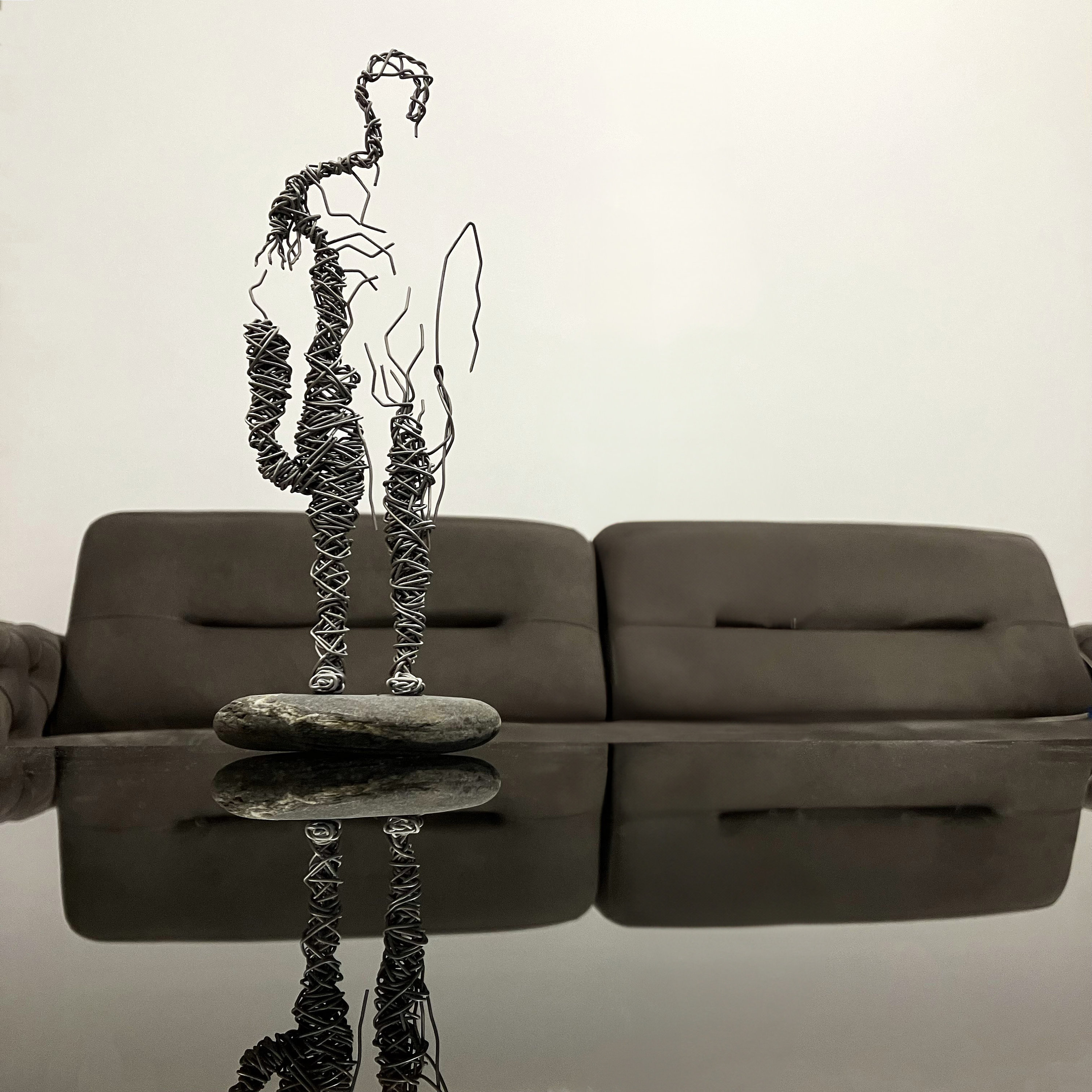 The Man Wire Sculpture, Wire Human Figure, 3d Metal Wire Art Statue ...