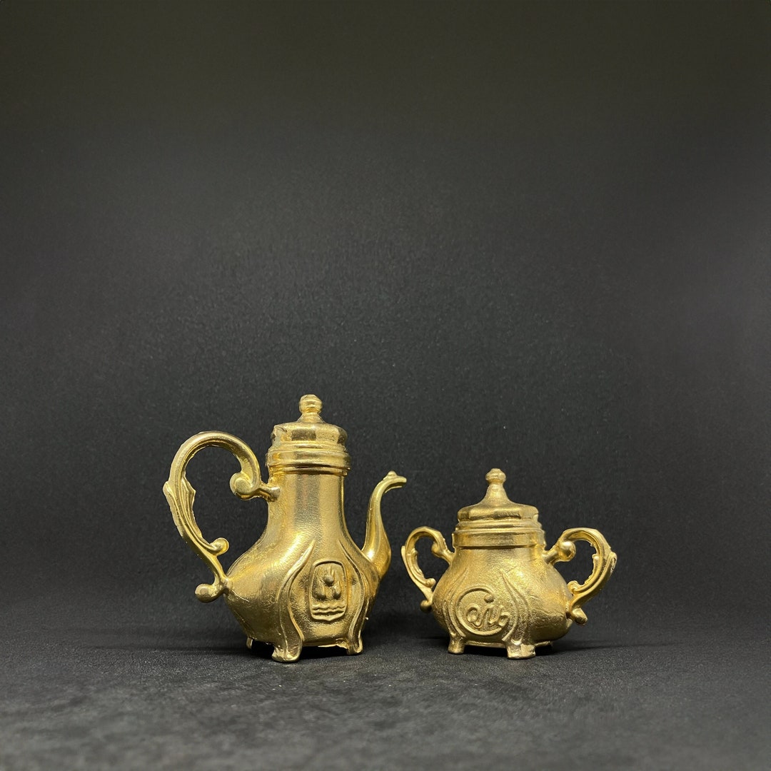 Miniature Bronze Teapot, Bronze Kettle Sculpture, Bronze Pitcher ...