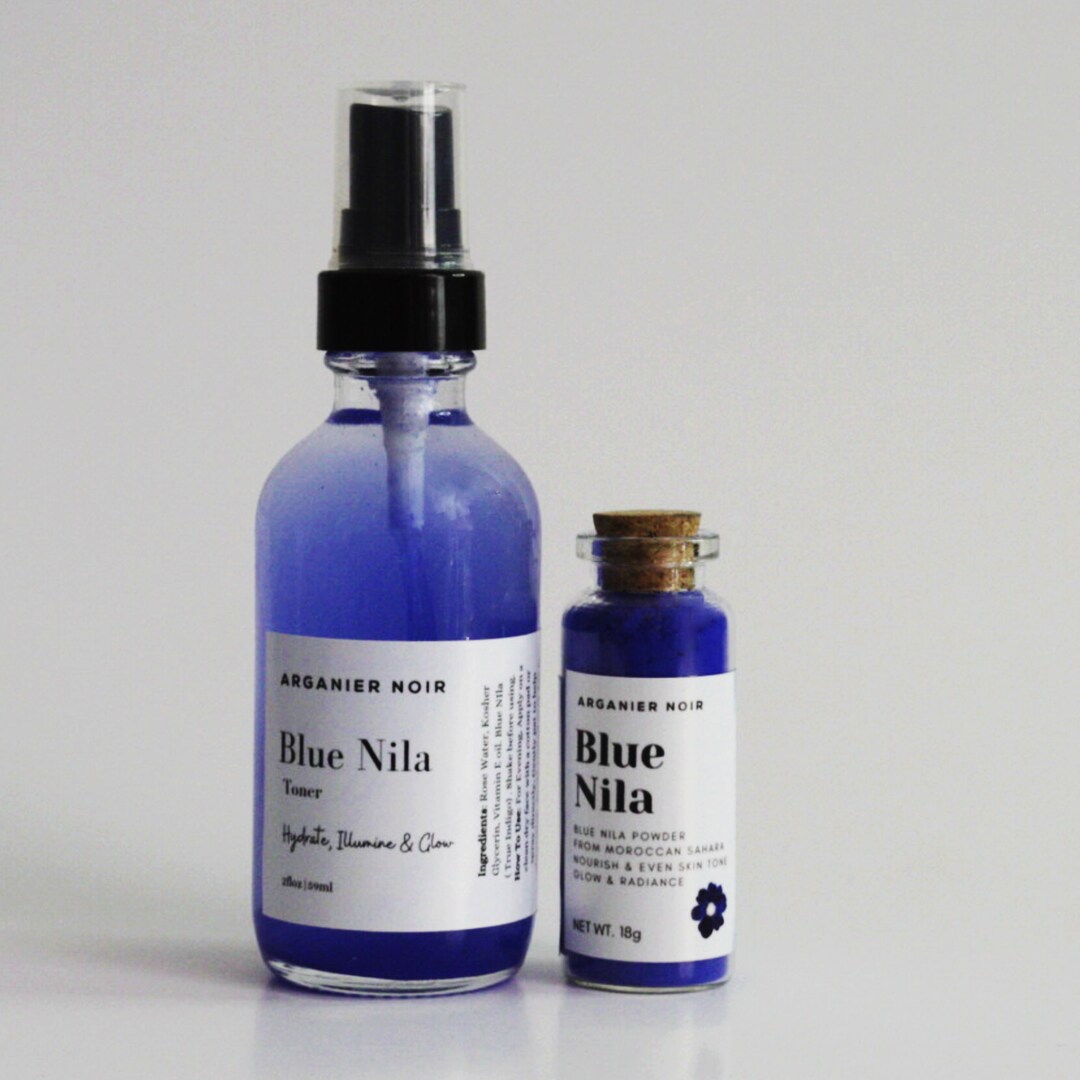 Blue Nila Set Nila Powder and Nila Toner Arganier Noir - Etsy