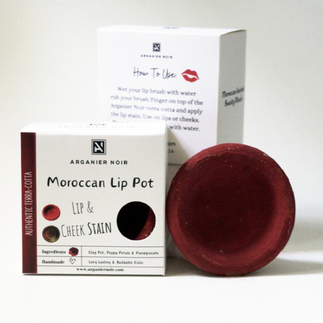 Aker Fassi Moroccan Lipstick| Lip and Cheek Stain- Moroccan Red Clay ...