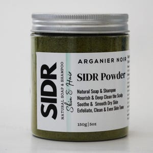 Sidr Moroccan Sedr Powder for Hair and Skin, Arganier Noir 150g - Etsy