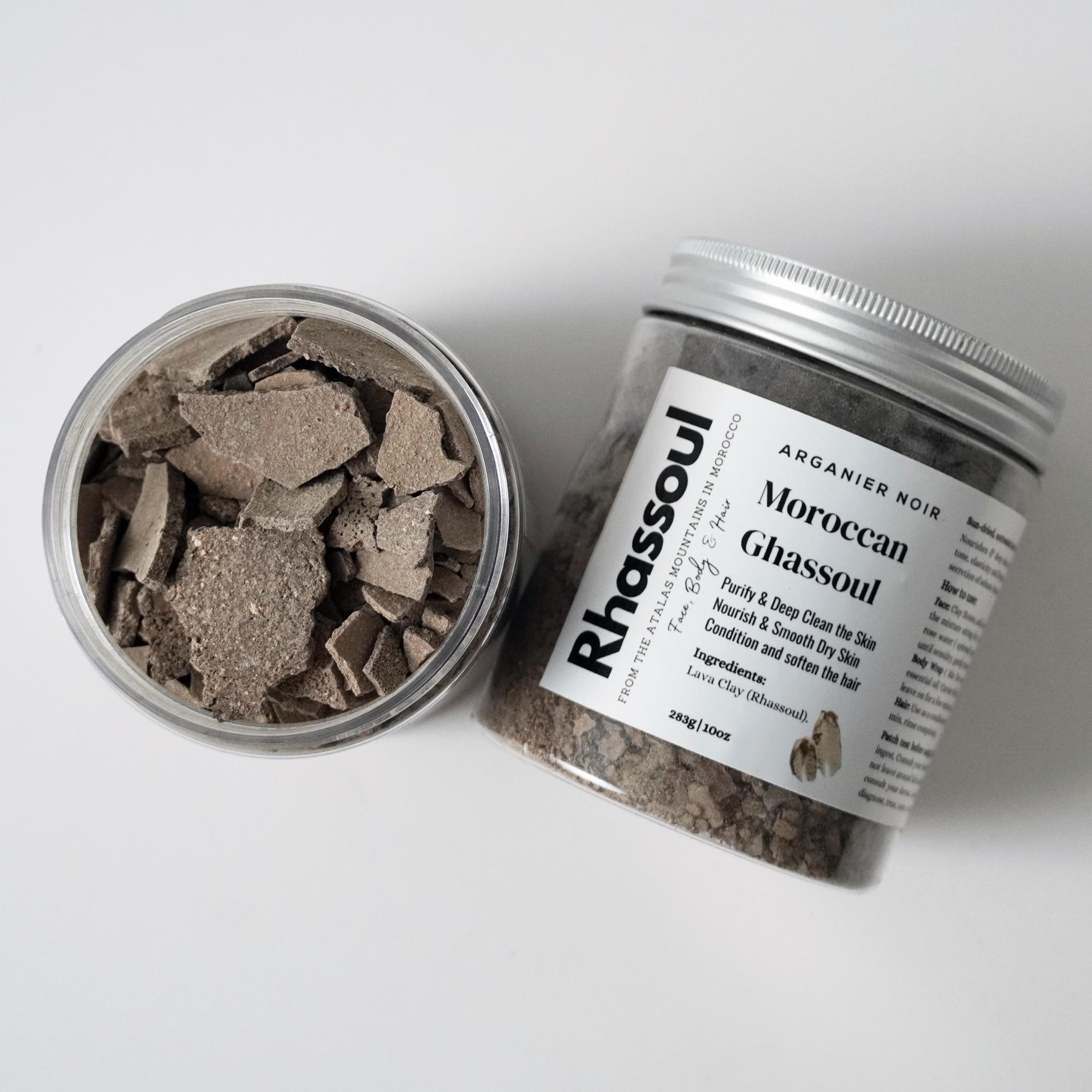 Moroccan Rhassoul- Clay for Face- Hair- Body- Clean & Purify- 100% ...