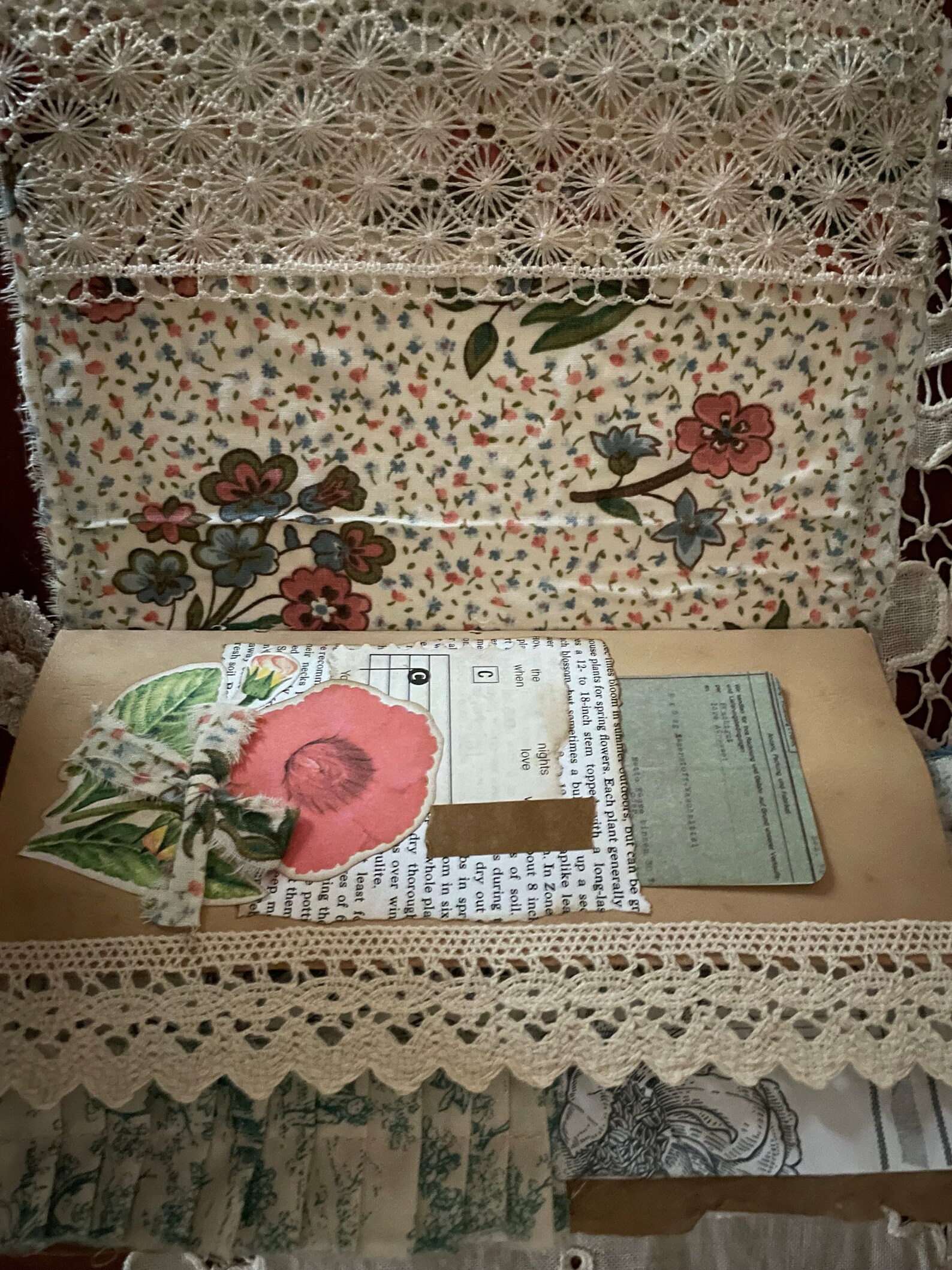 Handmade Junk Journal for Sale A Shabby Chic Style Quilted Cover ...