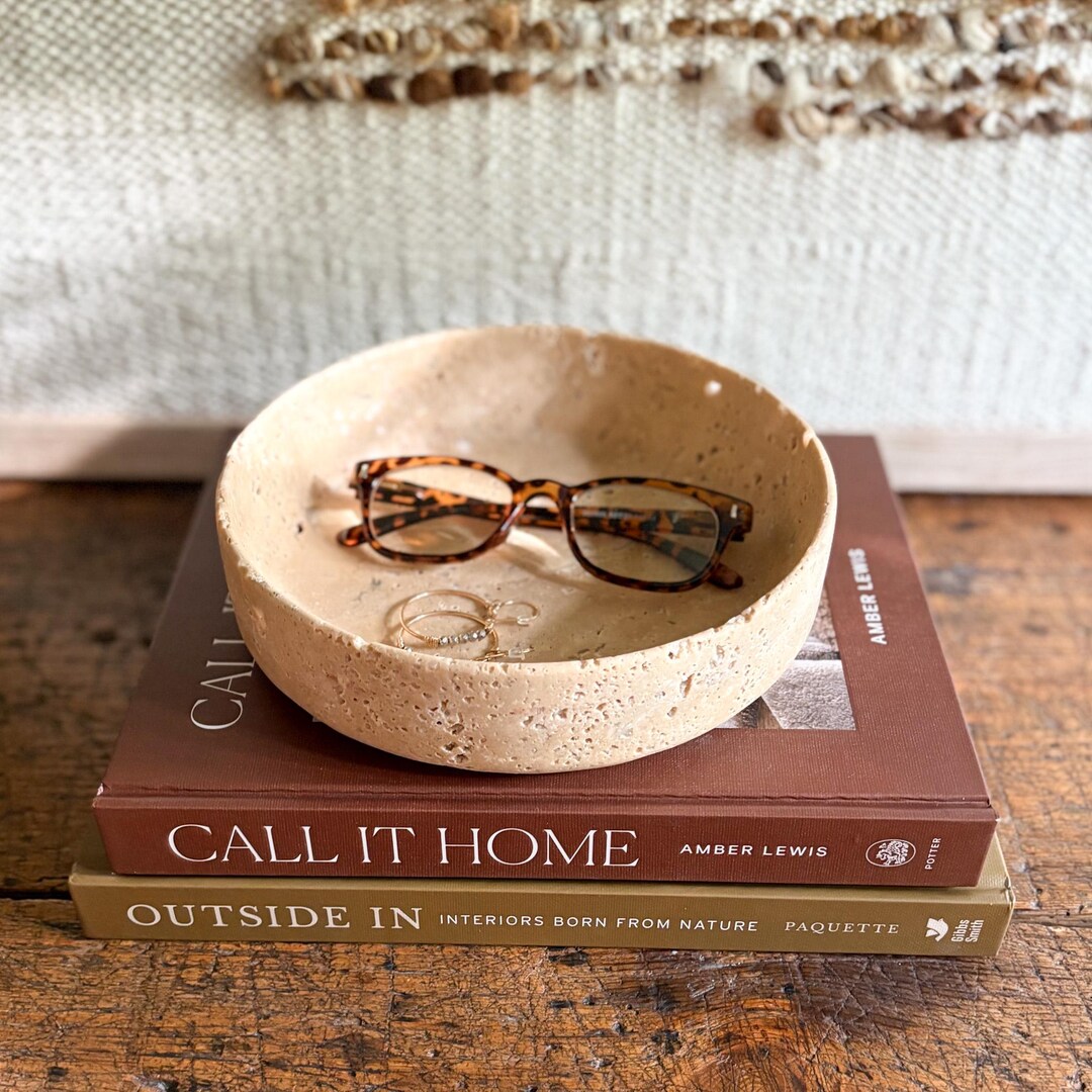 Travertine Catchall - Etsy
