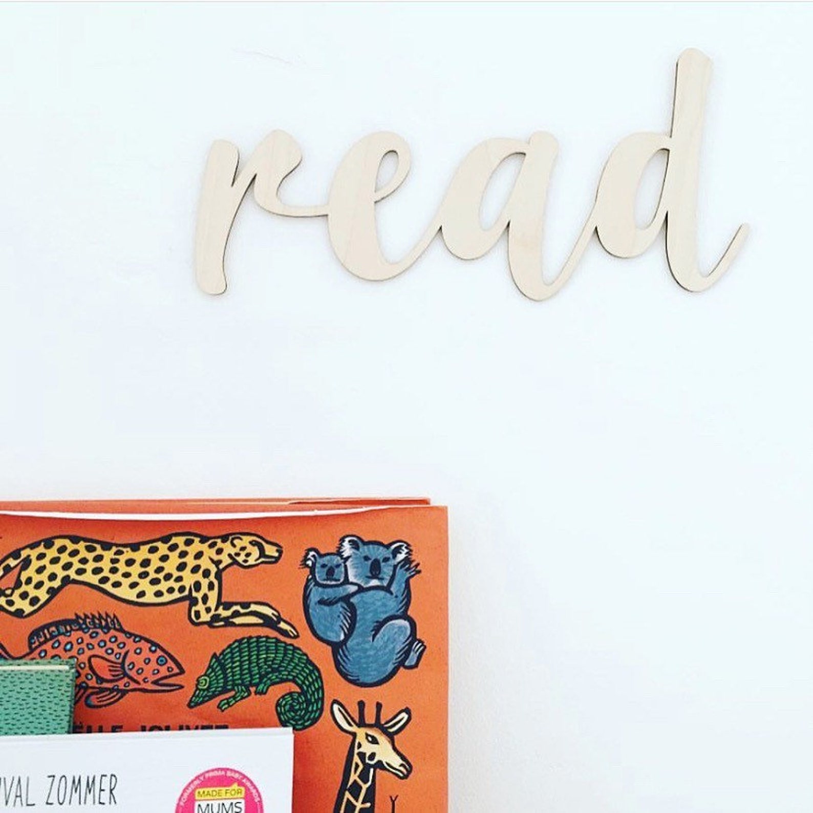 Wooden Read Wall Letters Reading Corner Nursery Decor - Etsy