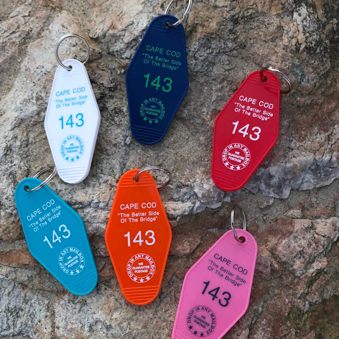 Cape Cod Vintage Hotel Key Chain - Etsy