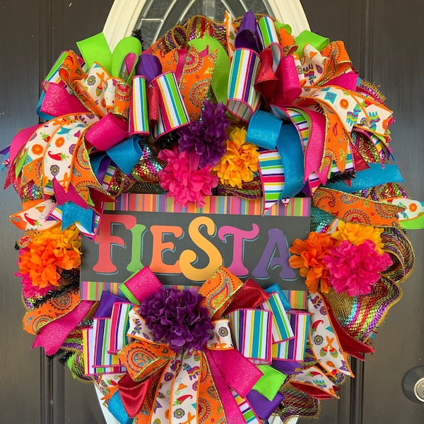 Fiesta Wreath - Etsy