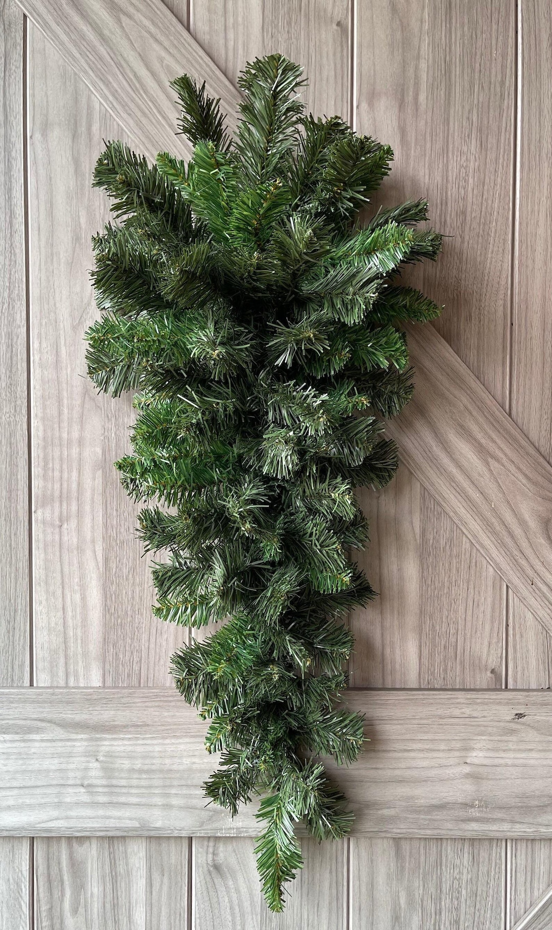 14” Pink Wreath or 24” Green Teardrop Swag Base, Christmas Swag Base ...