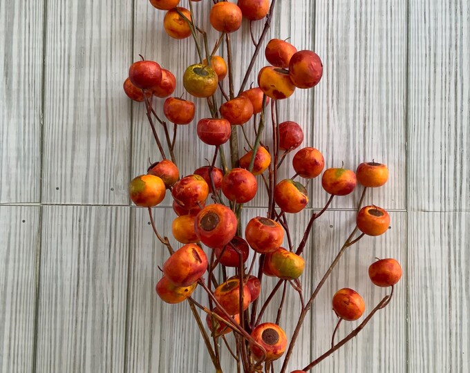 Fall Orange and Yellow Berry 32”L X 8”W X 4”D Stem - Etsy