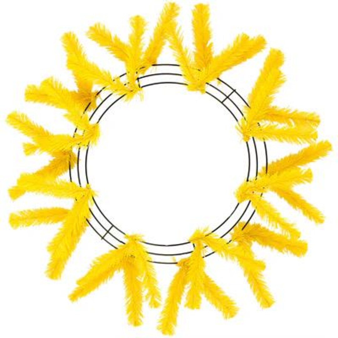 Yellow 15” to 24” Work Wreath Form, Yellow 15in to 24in Work Wreath ...