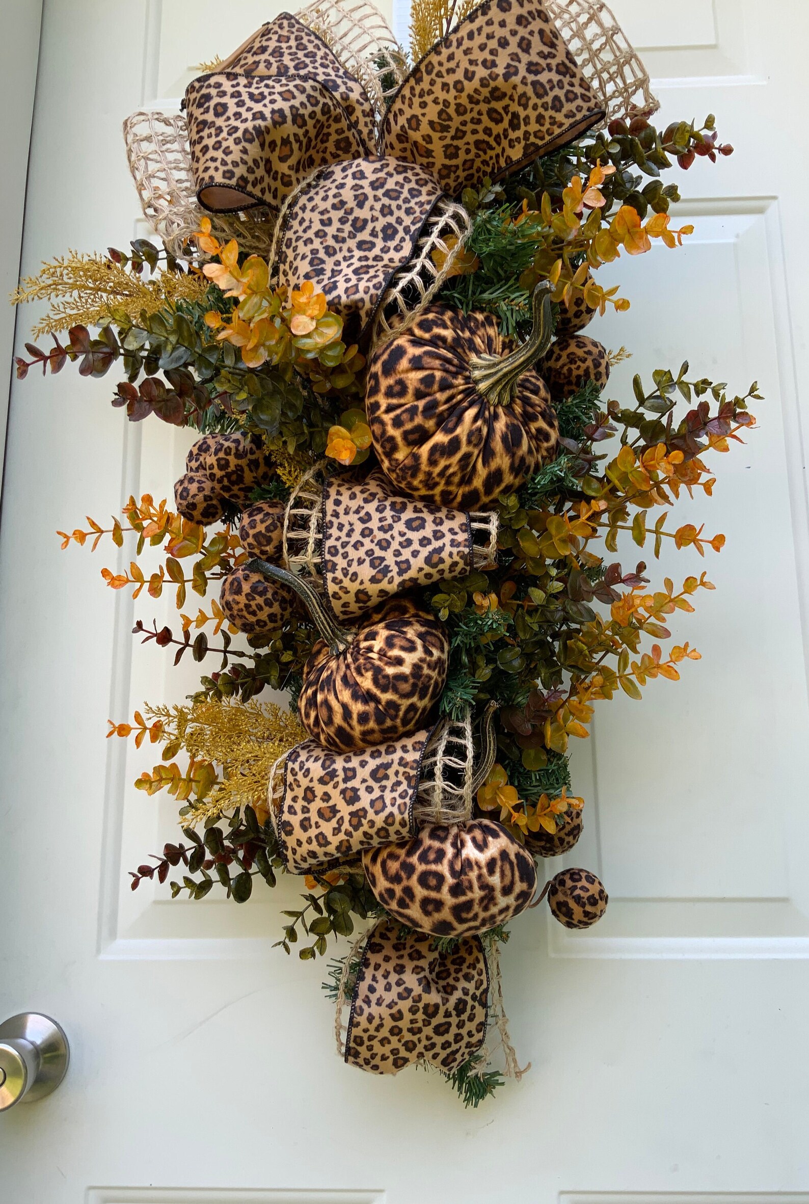Luxury Leopard Print Pumpkin Swag Fall Luxury Leopard Print - Etsy