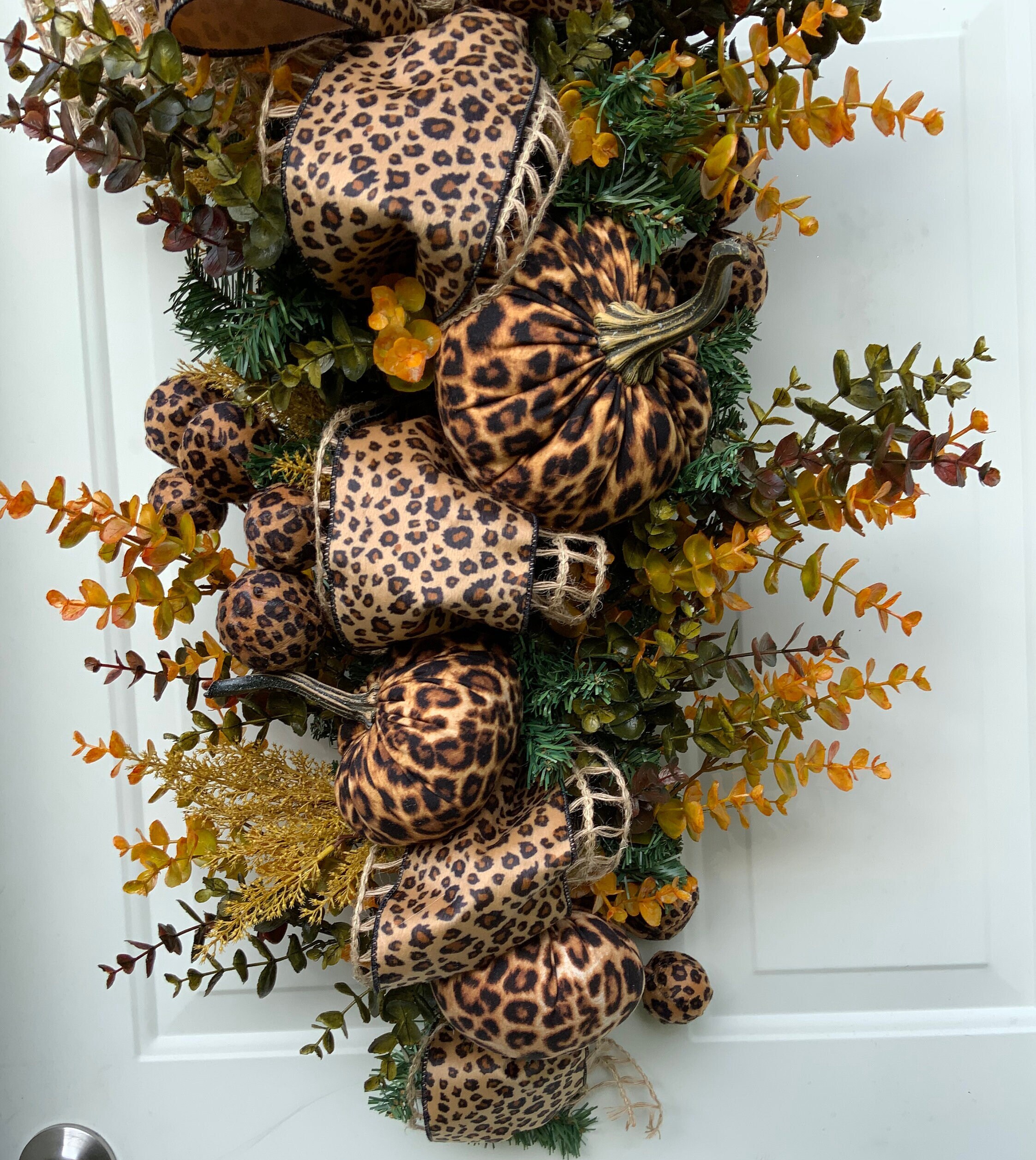 Luxury Leopard Print Pumpkin Swag Fall Luxury Leopard Print - Etsy