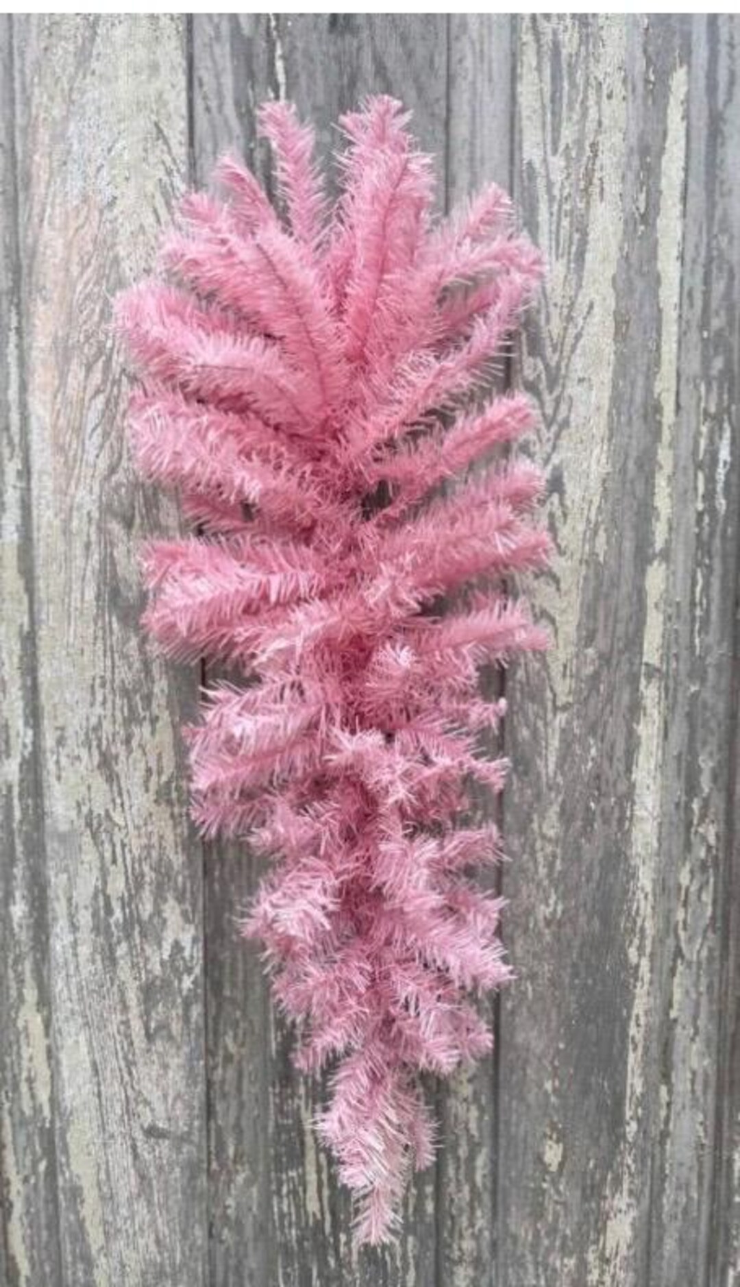 24 Pink or Green Teardrop Swag Base, Christmas Swag Base, Easter Swag ...