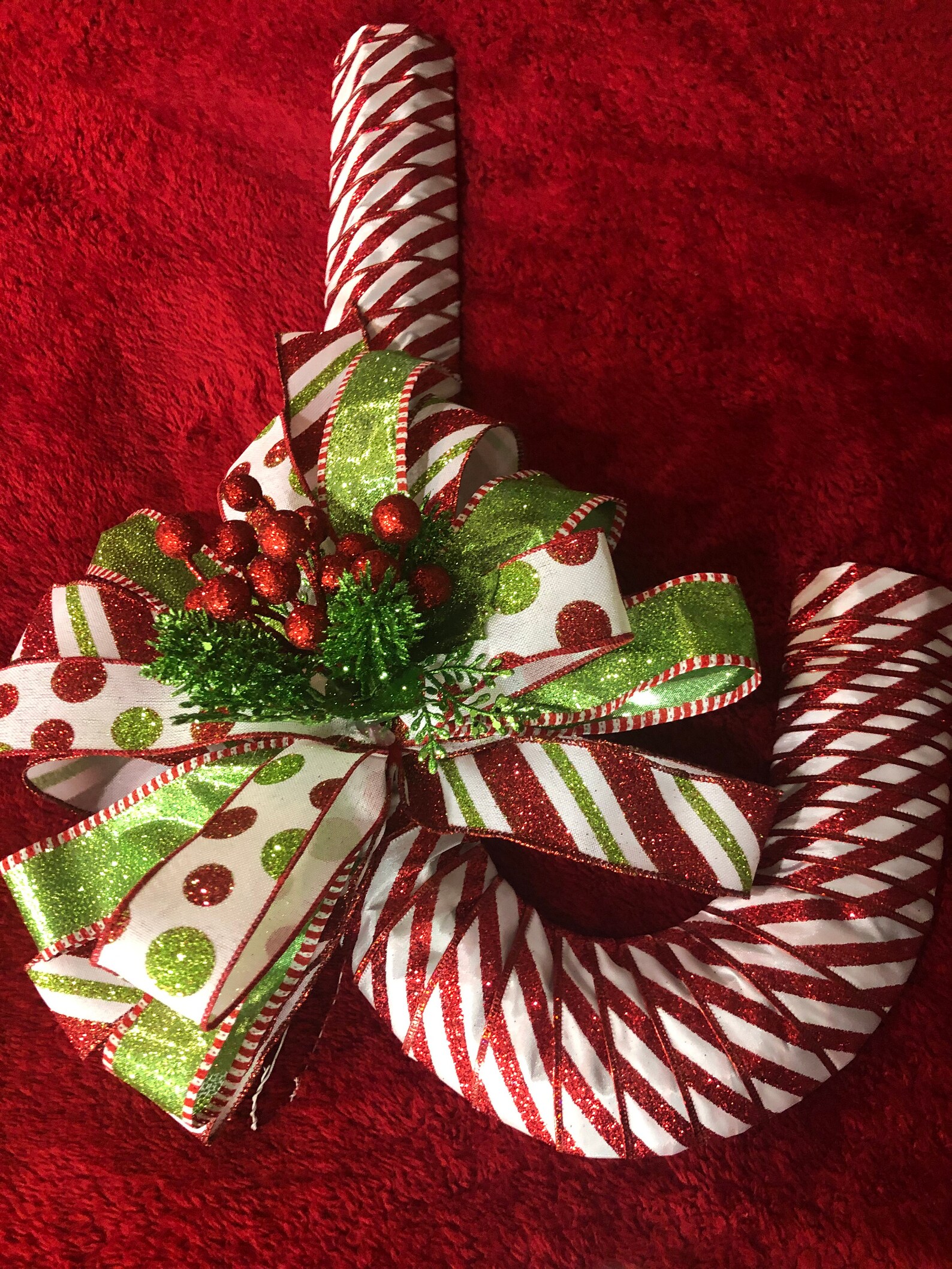 Candy Cane Door, Candy Cane Hanger, Christmas Candy Cane, Large Candy ...