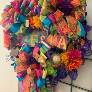 Cinco De Mayo Wreath, Viva La Fiesta Wreath, Mexican Wreath, Fiesta ...