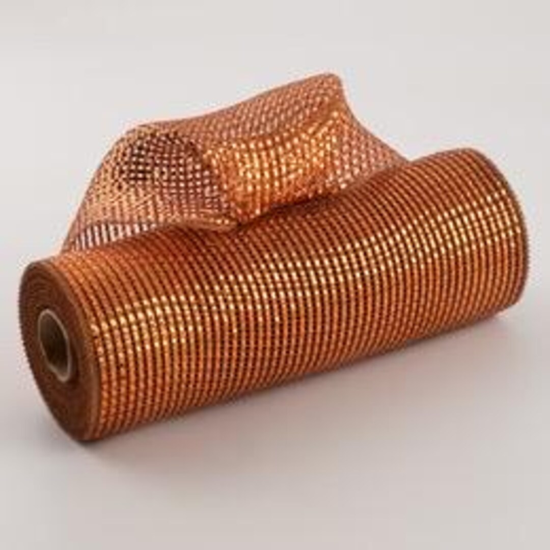 10 Poly Mesh Roll: Deluxe Wide Foil in Copper Brown or Orange Copper - Etsy