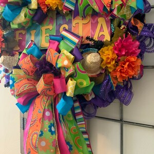 Cinco De Mayo Wreath, Viva La Fiesta Wreath, Mexican Wreath, Fiesta ...