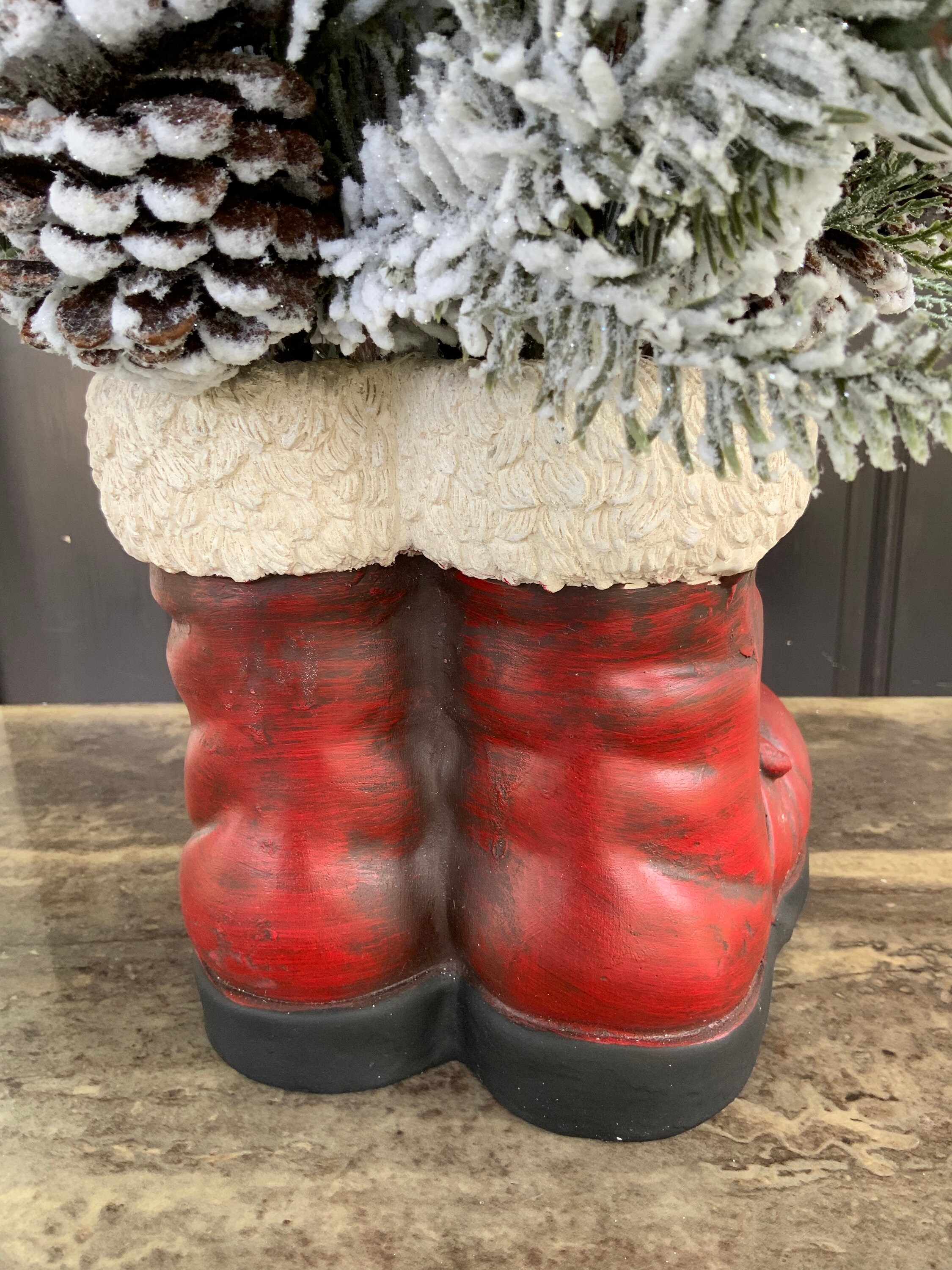 Santa Boots Table Centerpiece, Santa Boots Christmas Decor, Santa Boots ...