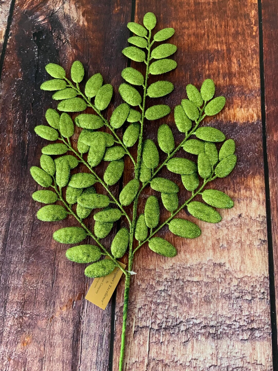 22” Honey Locust Leaf Glitter Spray: Apple or Lime Green, Pink, Glacier ...