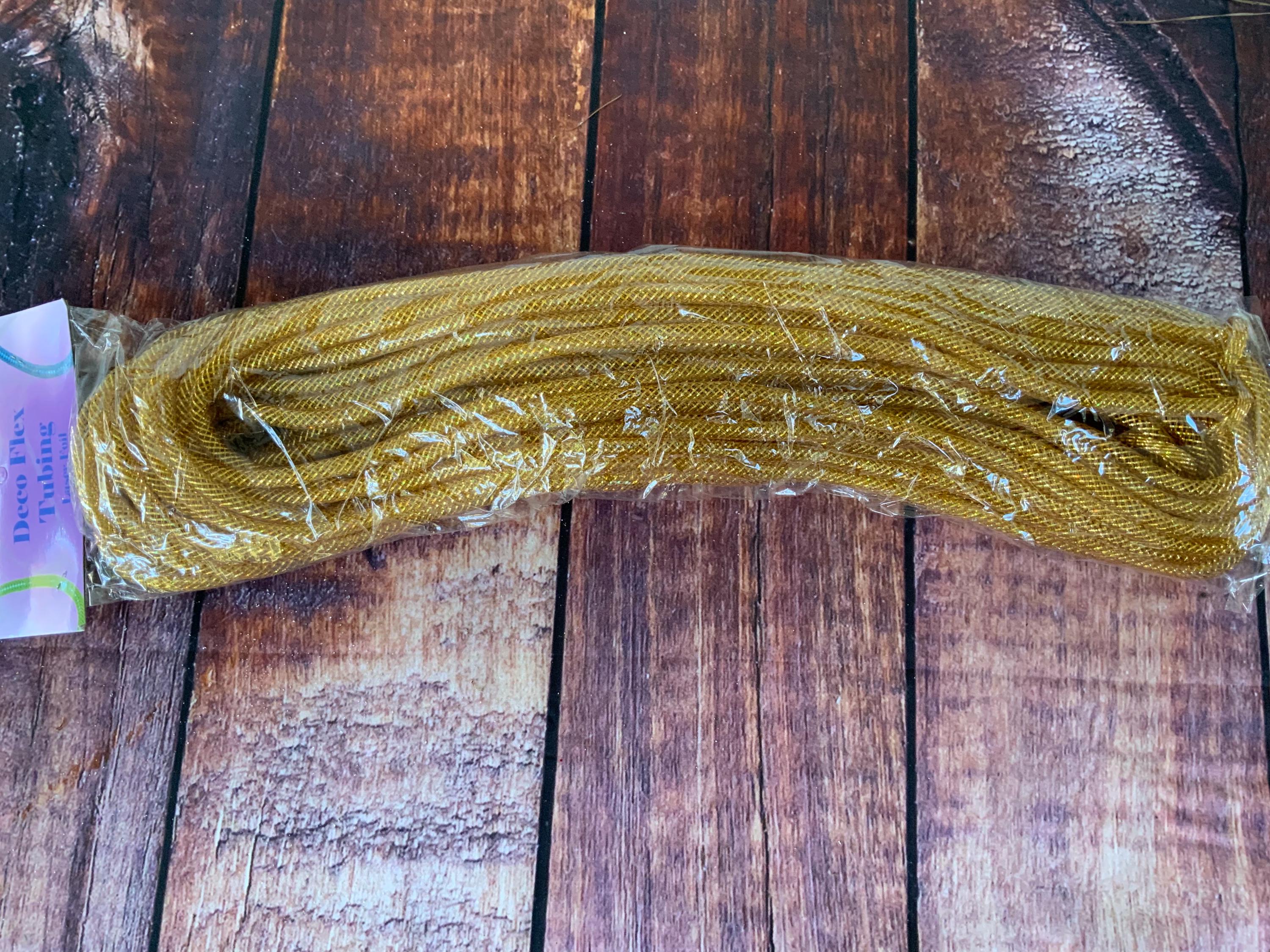 8mm Gold Deco Flex Laser Foil Tubing 30 Yards - Etsy