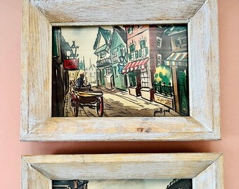 Paris Scene Watercolor - Etsy