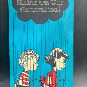 Rare Charles Schulz Peanuts Cartoon Linus and Lucy "it Always Rains on ...