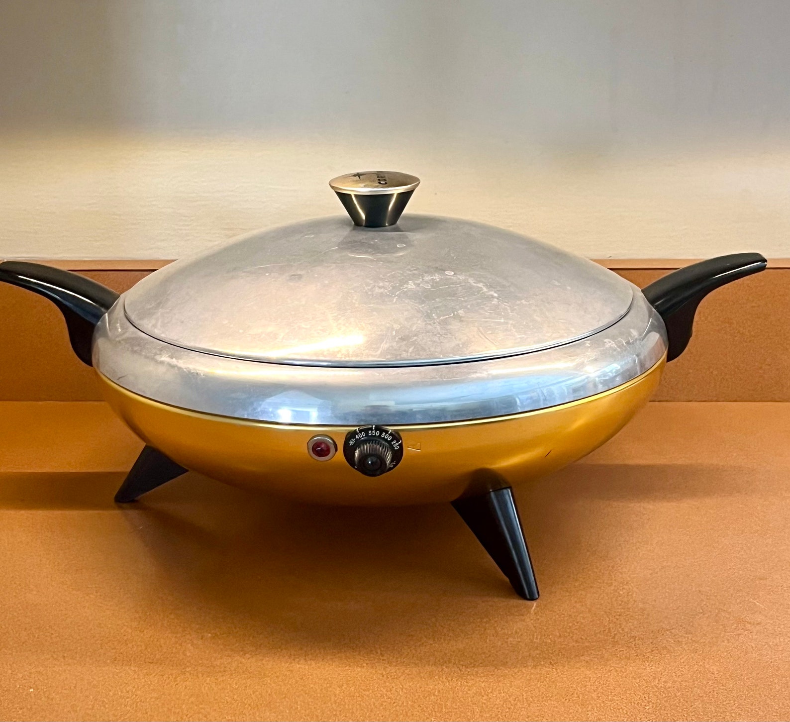 Cory Party Chef MCM Atomic Flying Saucer 13" Electric Skillet in Copper ...