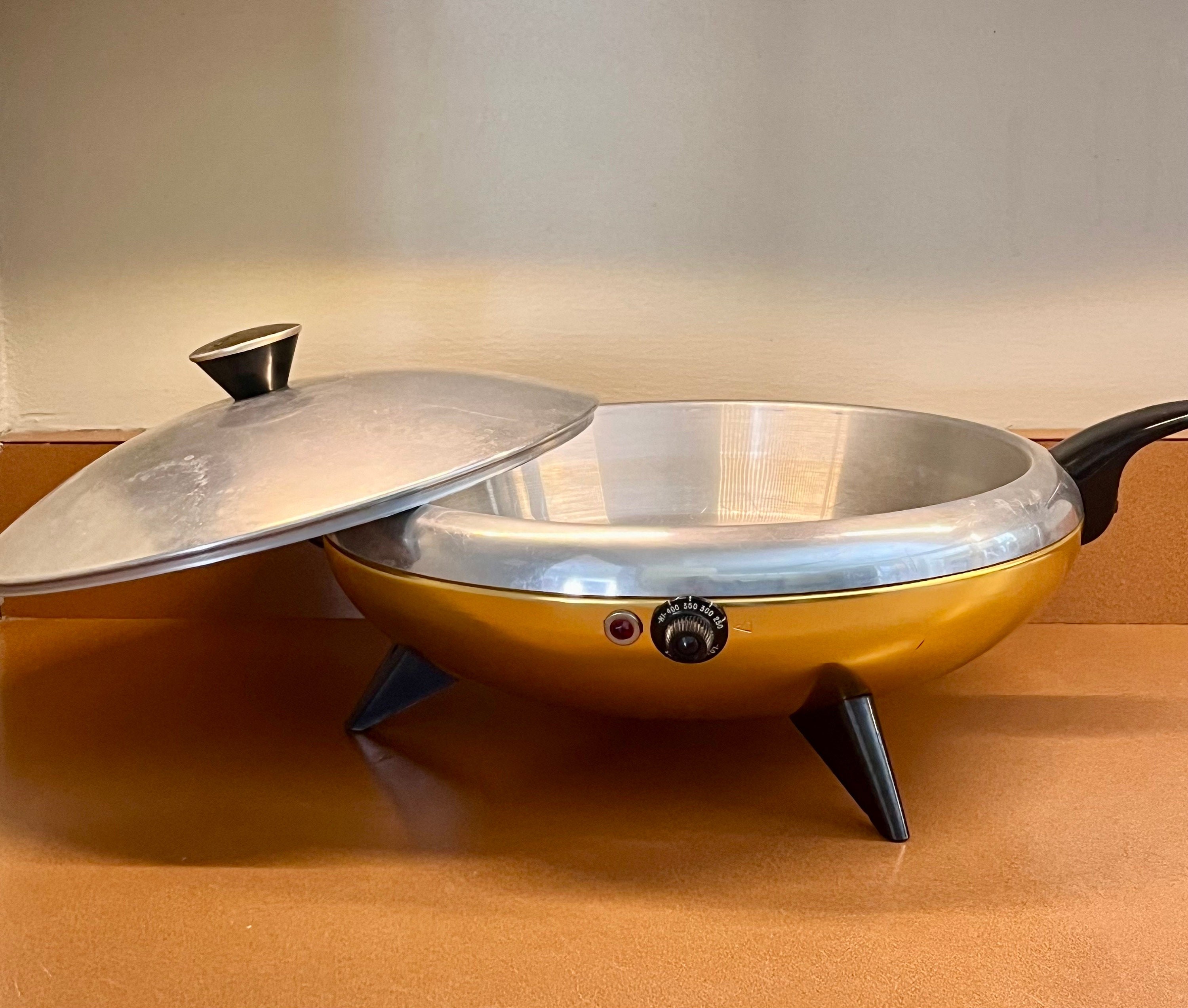 Cory Party Chef MCM Atomic Flying Saucer 13" Electric Skillet in Copper ...