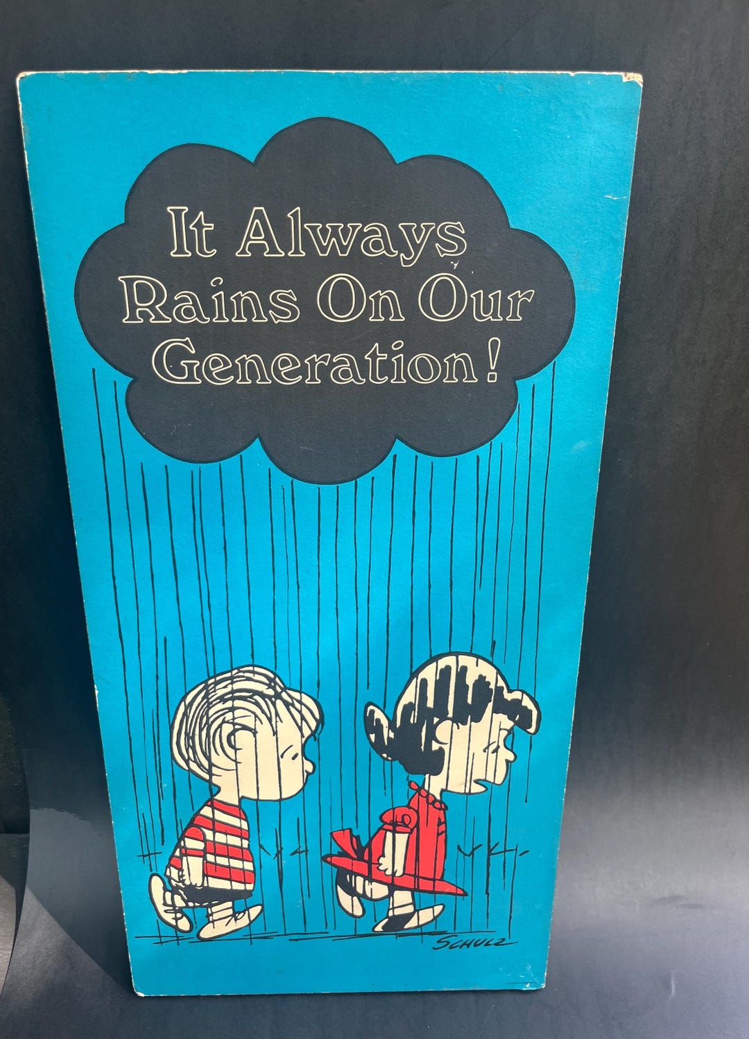 Rare Charles Schulz Peanuts Cartoon Linus and Lucy "it Always Rains on ...