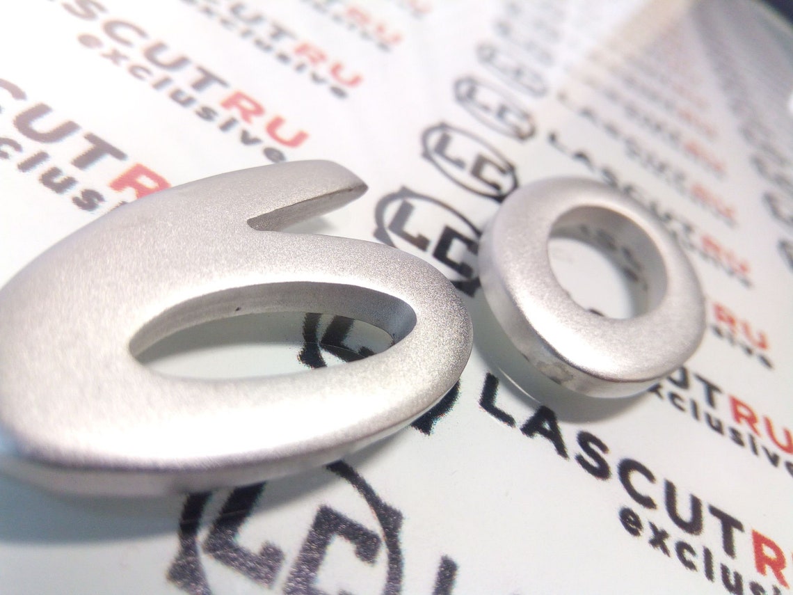 PORSCHE RS 60 Spyder emblem logo badge script matte metal | Etsy