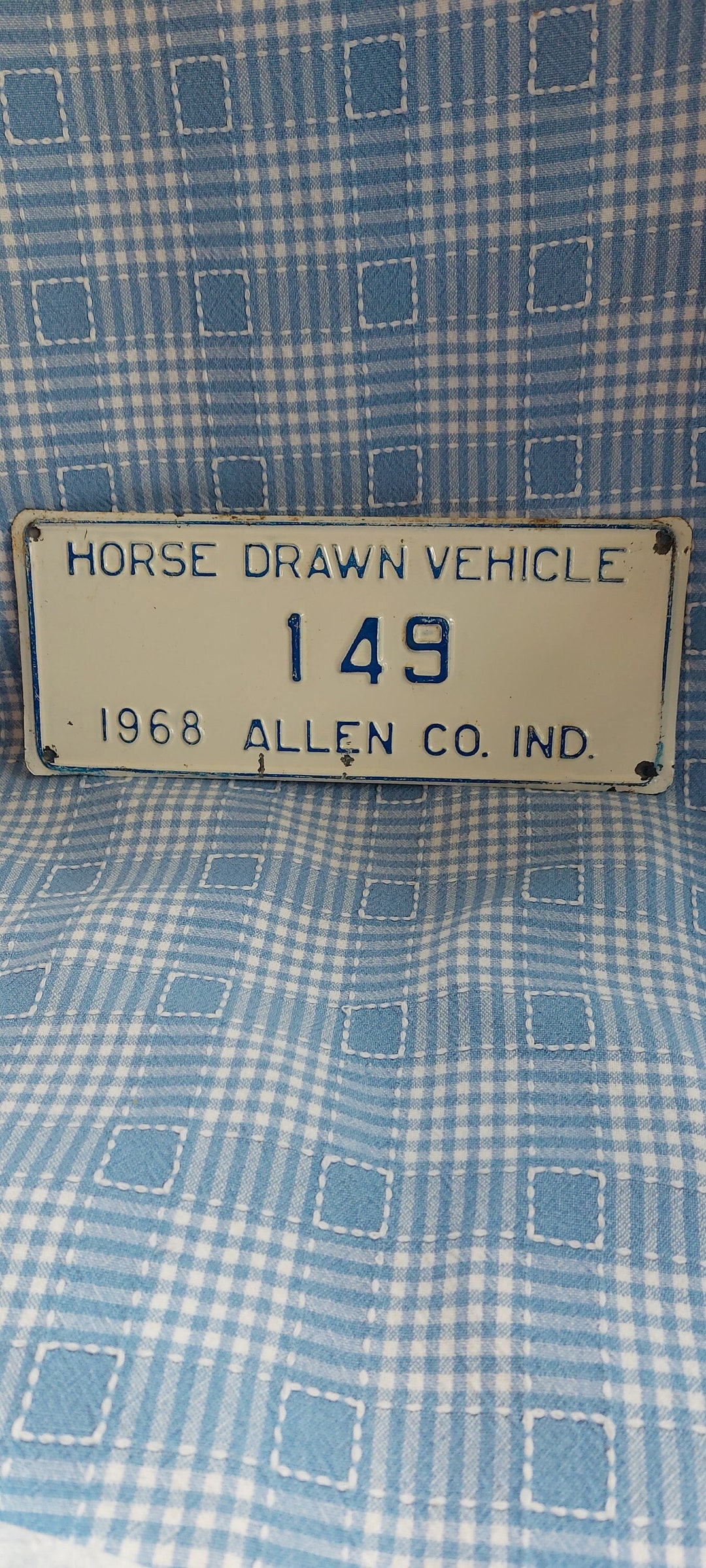Authentic Amish Horse Drawn Vehicle License Plates Highly Collectable ...