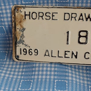 Authentic Amish Horse Drawn Vehicle License Plates Highly Collectable ...