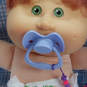 Cabbage Patch Kids Purple Pacifiers With Handmade Pacifier Holder ...