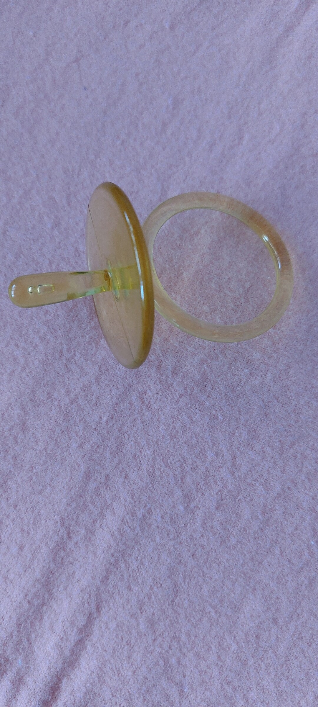 Cabbage Patch Pacifier Vintage Plastic Yellow P Factory Doll Pacifier ...