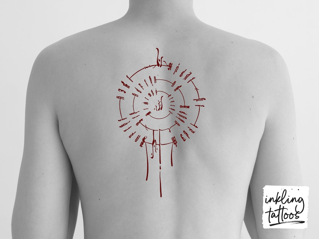 Astarion Infernal Ritual Sigil Temporary Tattoo, Pre-cut - Etsy