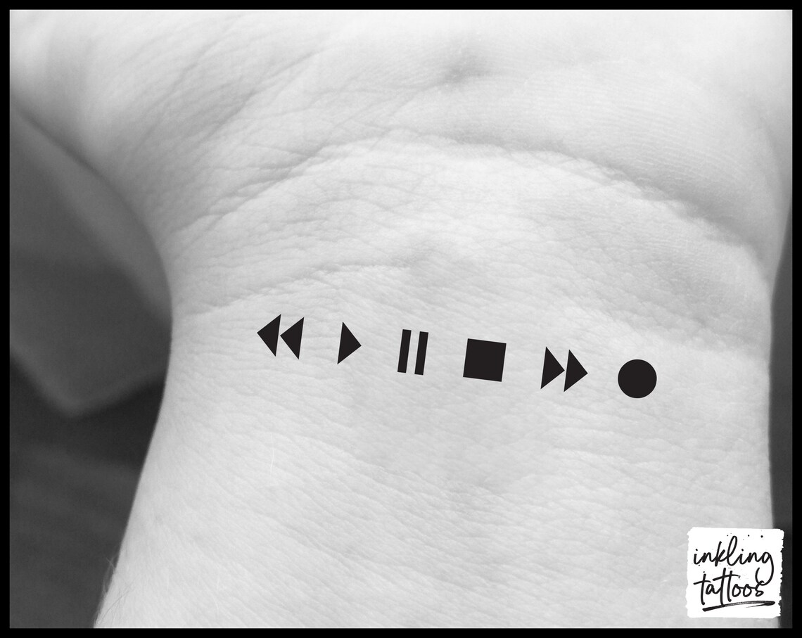Audio Control Panel Temporary Tattoo Pre-cut - Etsy