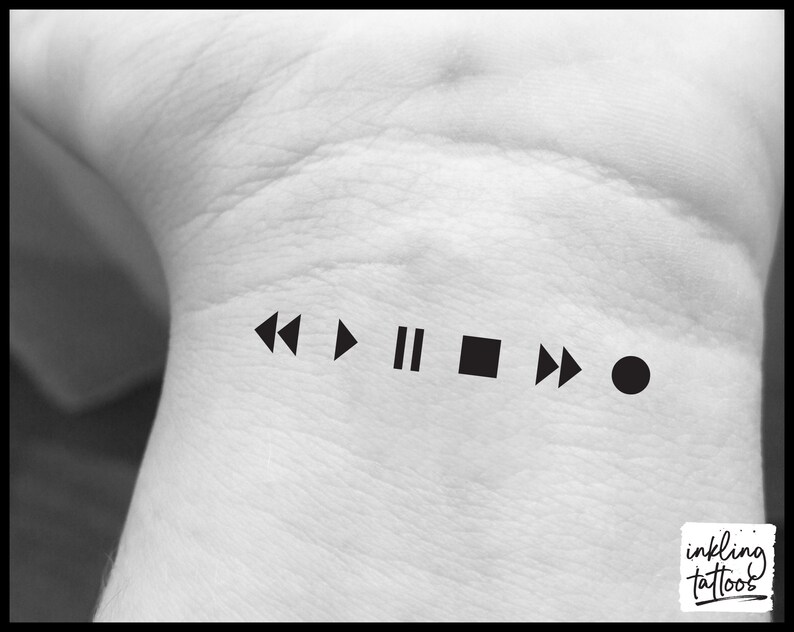 Audio Control Panel Temporary Tattoo Pre-cut - Etsy