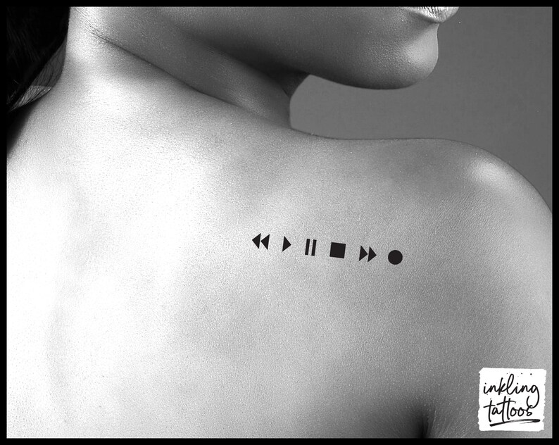 Audio Control Panel Temporary Tattoo Pre-cut - Etsy