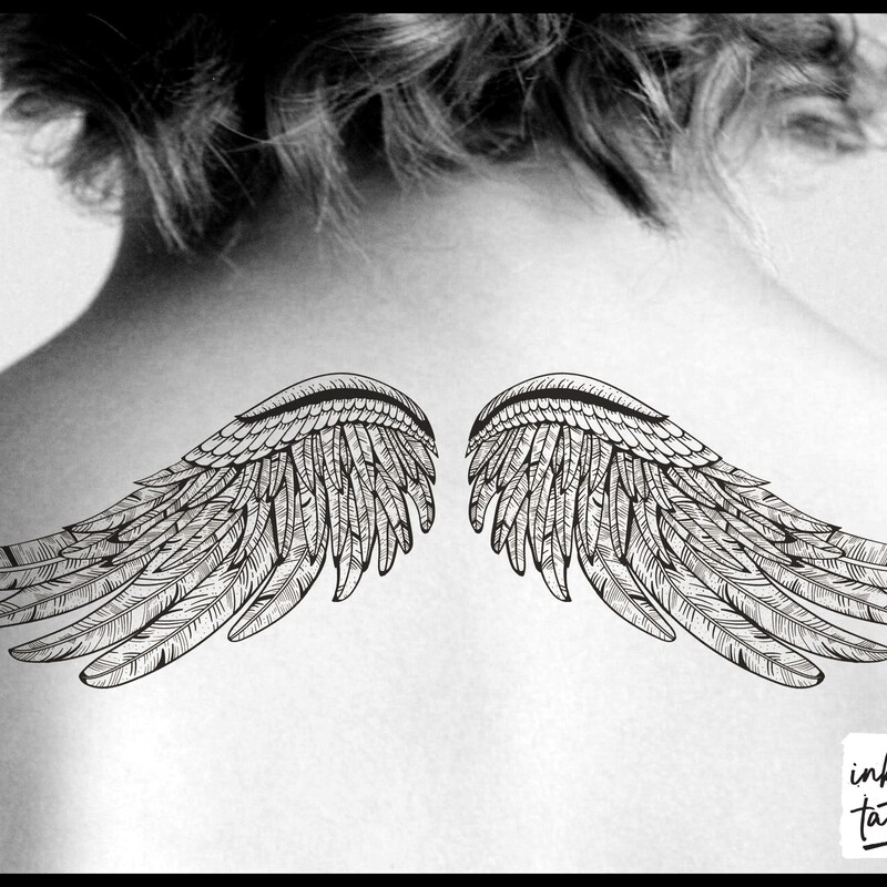 Angel Wing Tattoo - Etsy