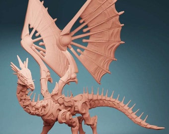 Painted Clockwork Dragon Handpainted Miniature for Dnd RPG - Etsy