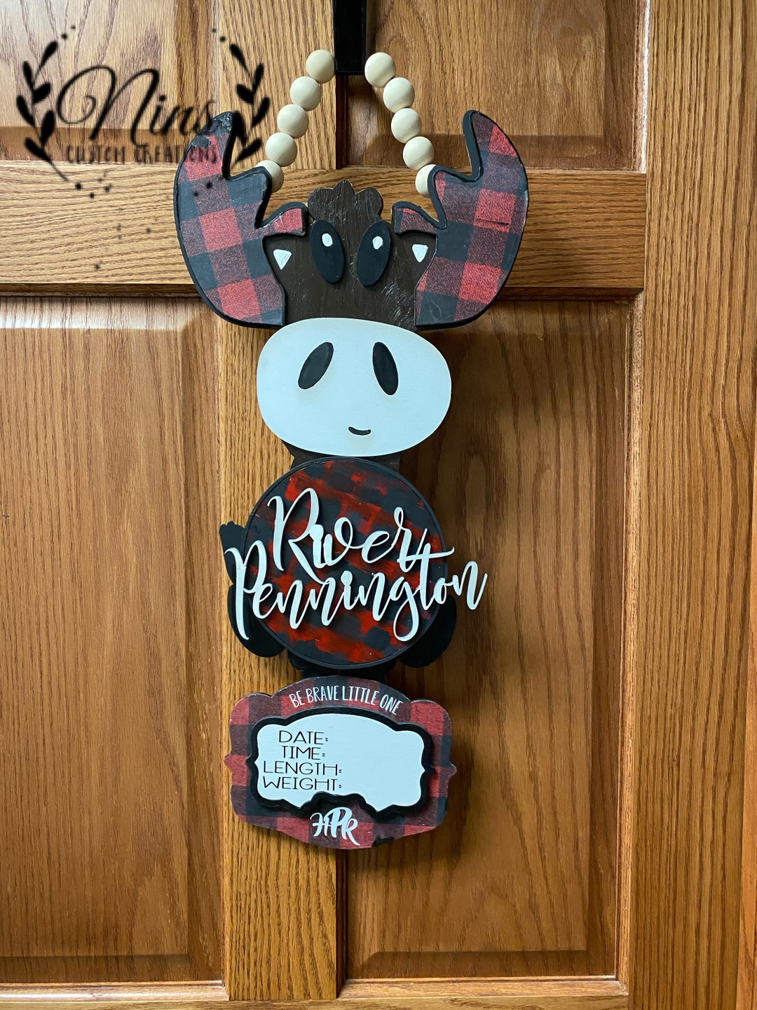 Moose Door Hanger - Etsy