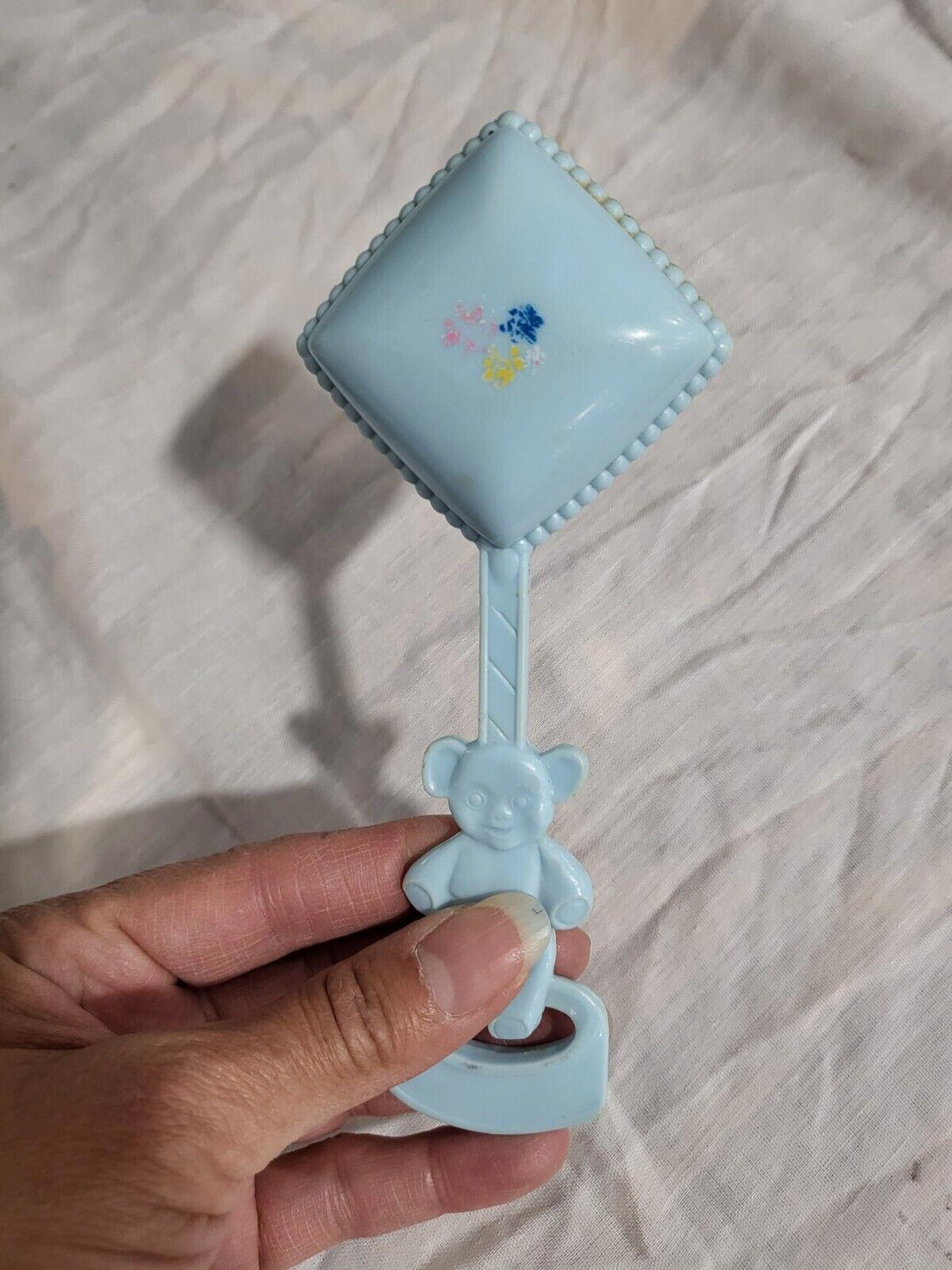 1950s Celluloid Baby Rattle Bear Handle 7 Toy Mid Century Vintage - Etsy