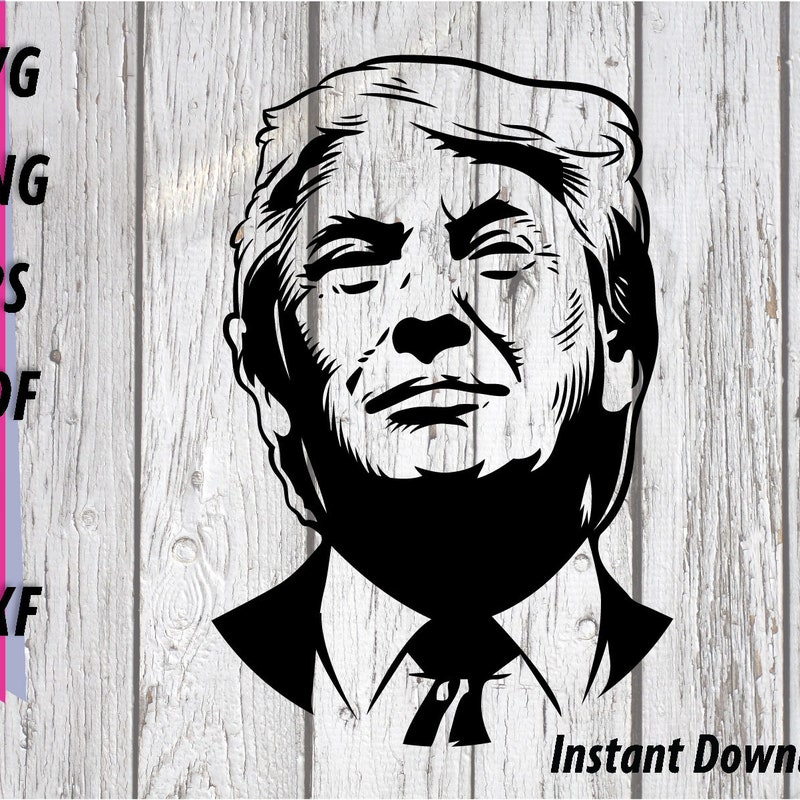 Donald Trump Face Stencil - Etsy